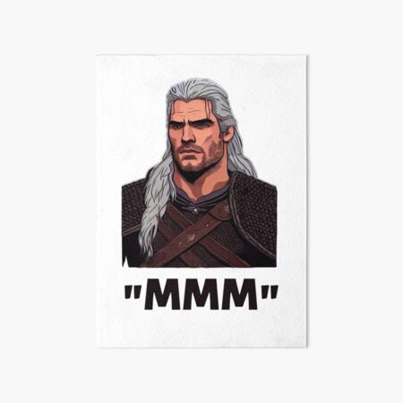 "Monster Slayer - Mmm - Cartoon Portrait - Black - Fantasy Witcher" Art ...