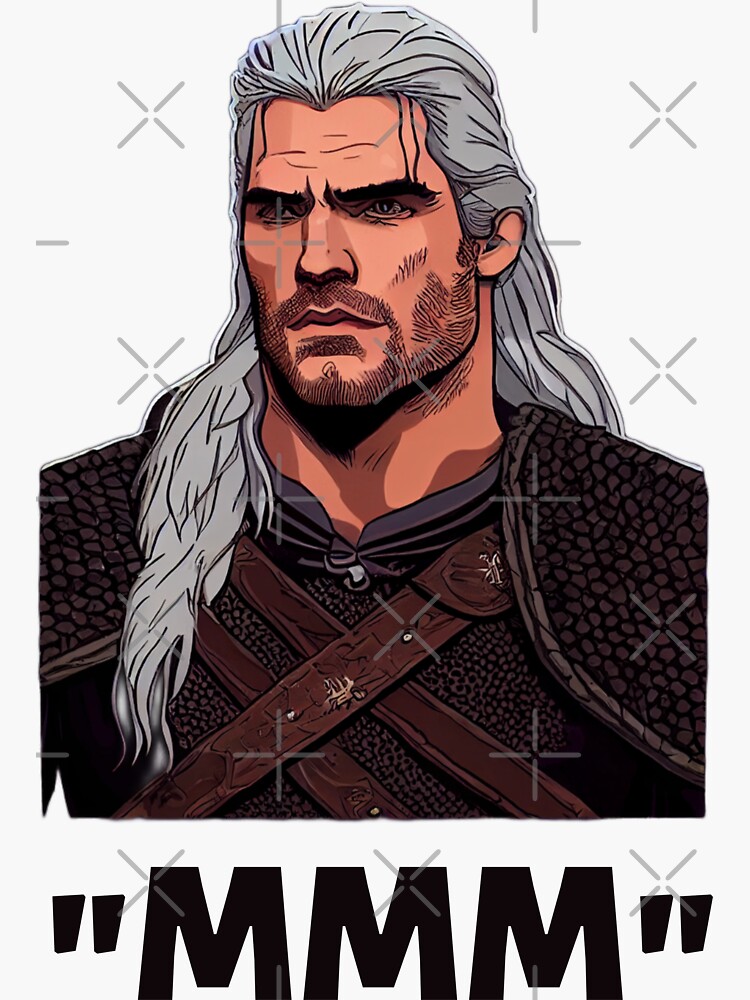 "Monster Slayer - Mmm - Cartoon Portrait - Black - Fantasy Witcher ...