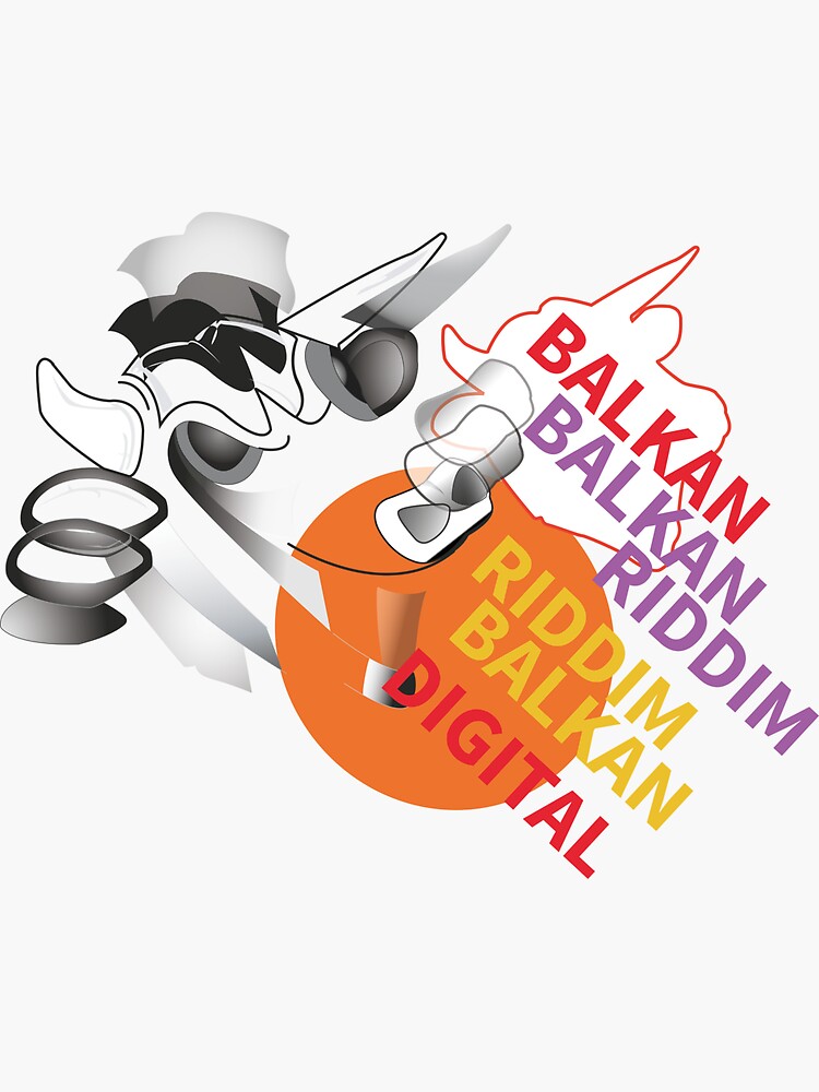 "Balkans Riddim Minotaurus" Sticker for Sale by SpreadMoreLove | Redbubble