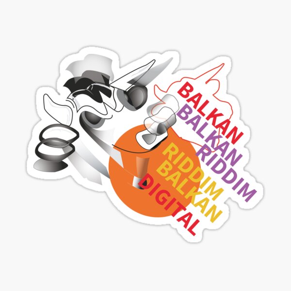 "Balkans Riddim Minotaurus" Sticker for Sale by SpreadMoreLove | Redbubble