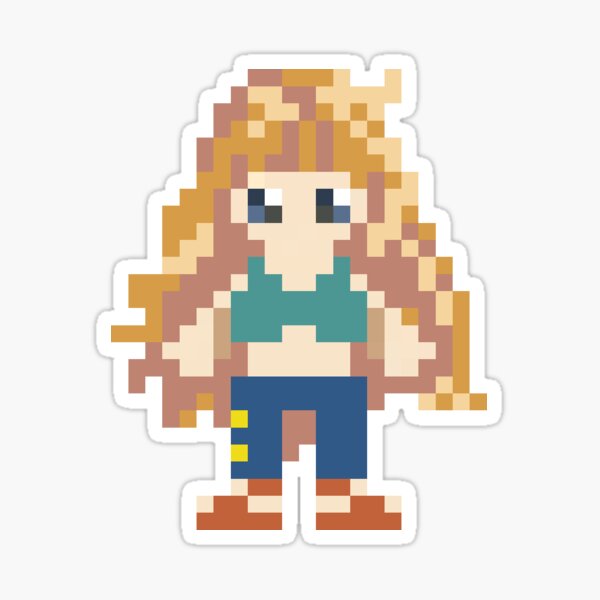 Pegatina «Nami Ver.2 (Después de 2 años Timeskip) Pixel Art» de ...