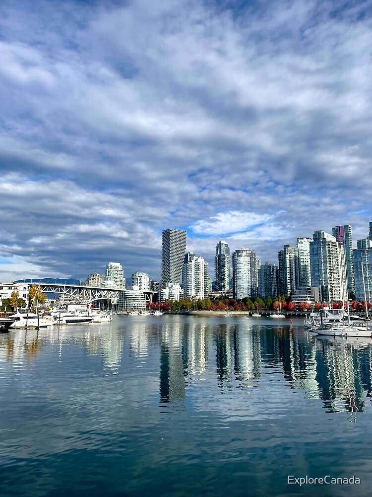"Downtown Vancouver Fall Colours" Poster for Sale by ExploreCanada ...