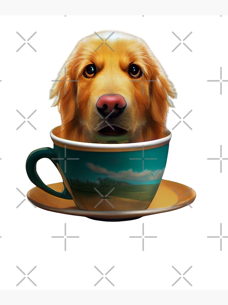 Lámina fotográfica «Todo lo que necesito es café y mi perro-Café y ...