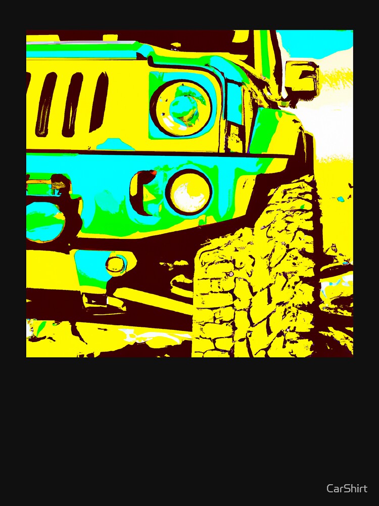 "Jeep Pop Art" T-shirt for Sale by CarShirt | Redbubble | jeep t-shirts ...