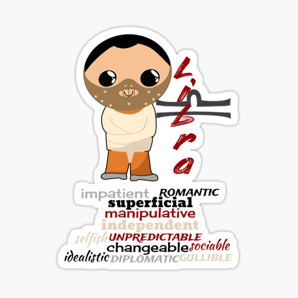 "Libra Zodiac Horror Monster- funny, cute, september, october, zodiac ...