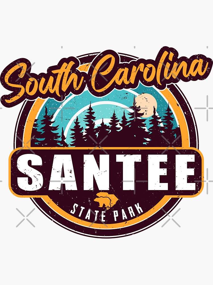 "Santee State Park South Carolina, retro souvenir" Sticker for Sale by ...