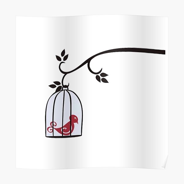 "The Beautiful Bird is Sad" Poster for Sale by Mohamed287 | Redbubble