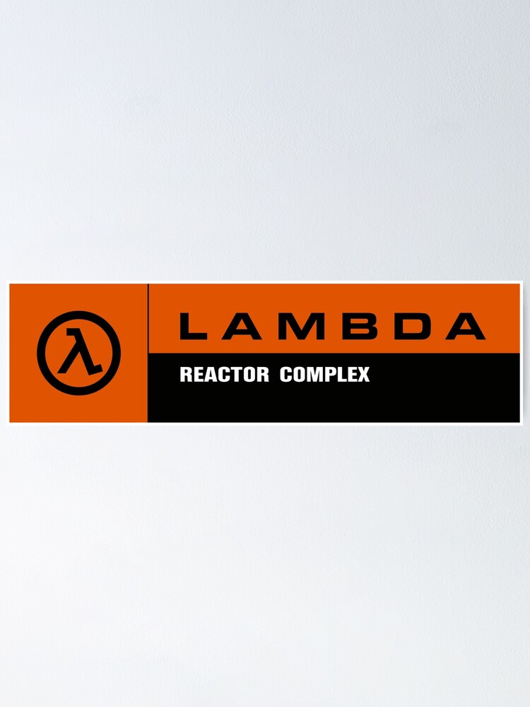 "Half-Life Lambda Complex Reactor Complex Signage - Orange (GOTY ...