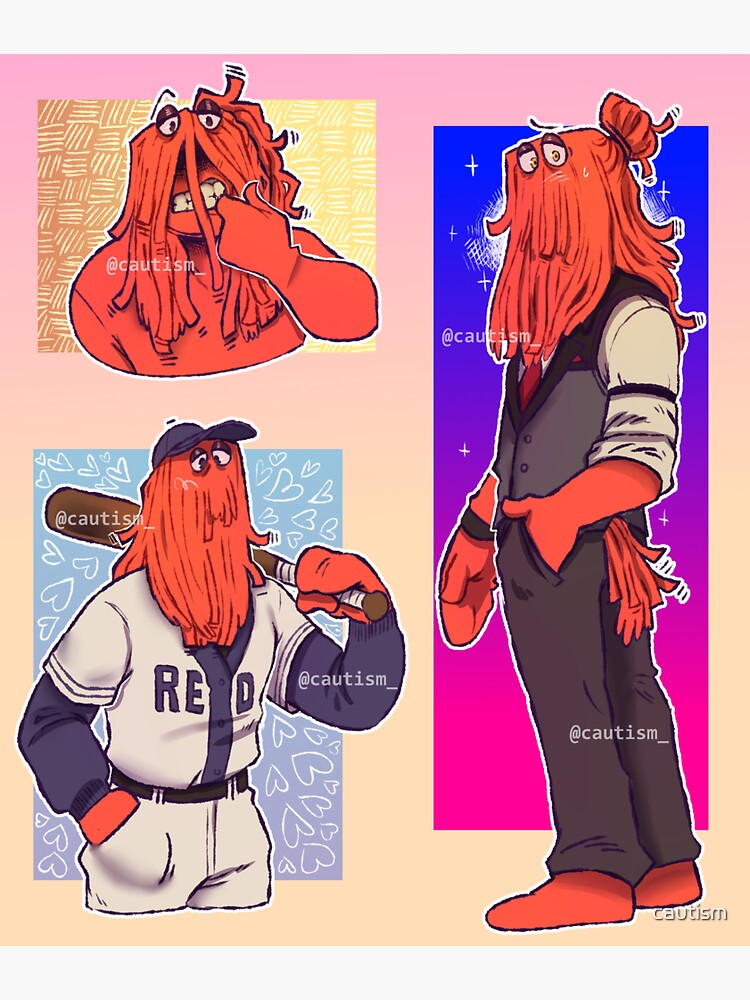 "red guys (plural)" Sticker for Sale by cautism | Redbubble