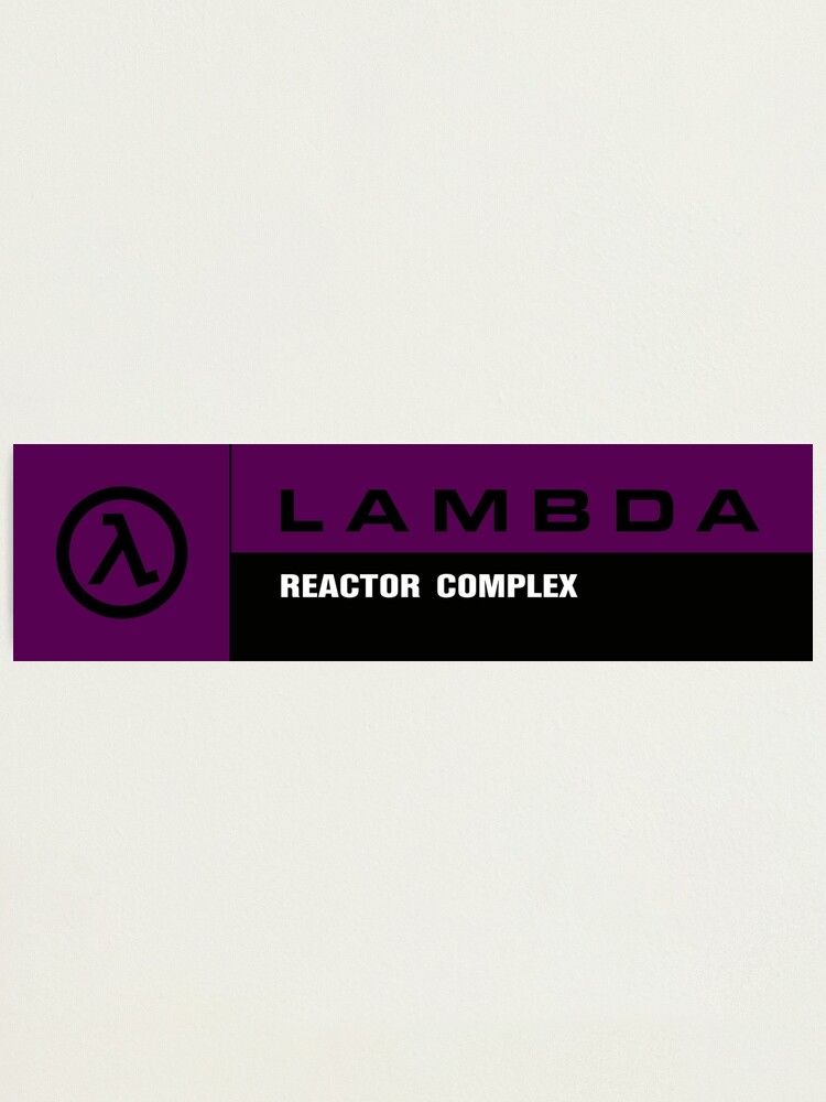 "Half-Life Lambda Complex Reactor Complex Signage - Purple Xeno ...