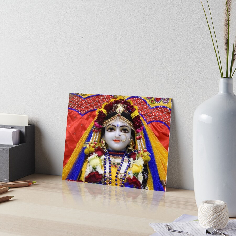 "Sri radha, radhe, Radha Rani, Iskcon deities" Art Board Print for Sale ...