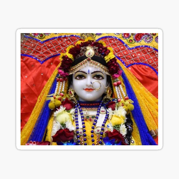 "Sri radha, radhe, Radha Rani, Iskcon deities" Sticker for Sale by ...