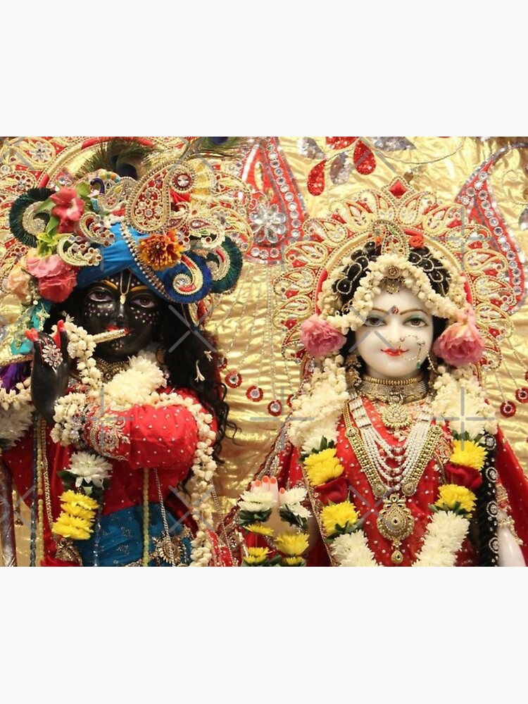 "Lord Krishna and Radha Rani, Iskcon deities" Sticker for Sale by ...