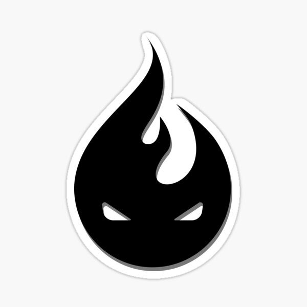 "Fiery Art" Sticker for Sale by aerhm | Redbubble