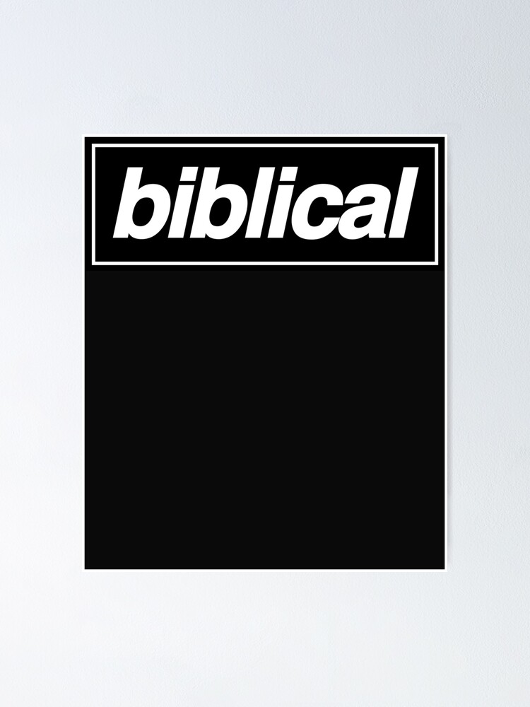 "Liam Gallagher Inspired - Biblical Sticker" Poster for Sale by ...