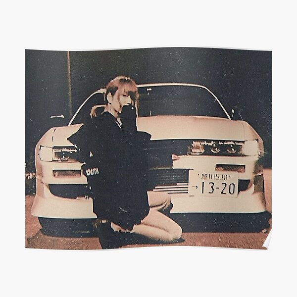 "Japanese Girl JDM Car" Poster for Sale by StylizedKon | Redbubble