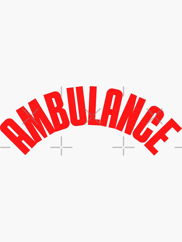 "Ambulance" Sticker for Sale by Stalik13 | Redbubble