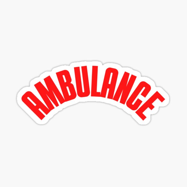"Ambulance" Sticker for Sale by Stalik13 | Redbubble