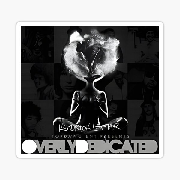 "Overly Dedicated album art dwaư" Sticker for Sale by GabriellBrown ...
