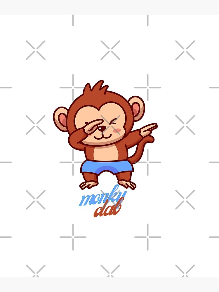 "monkey dab funny animal" Poster for Sale by dovanova | Redbubble