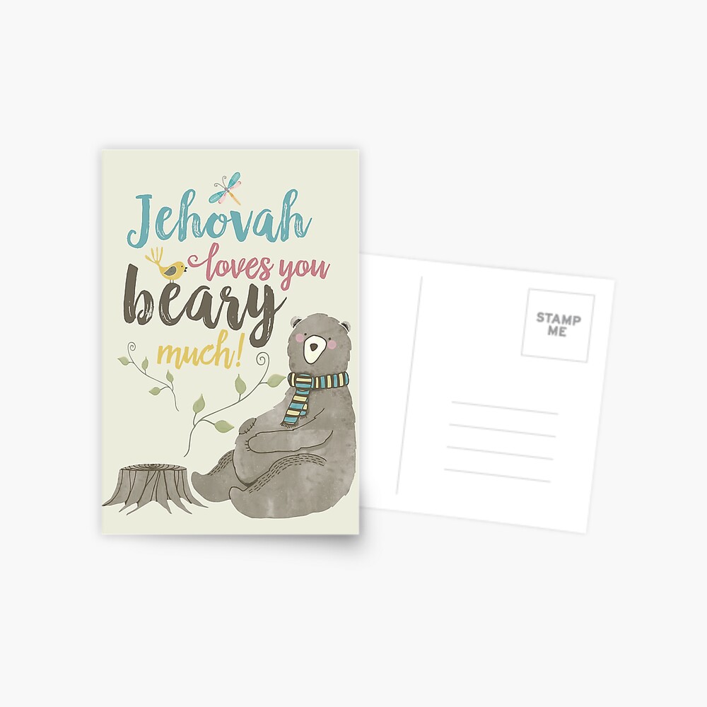 "Jehovah Loves You Beary Much" Journal for Sale by JenielsonDesign ...