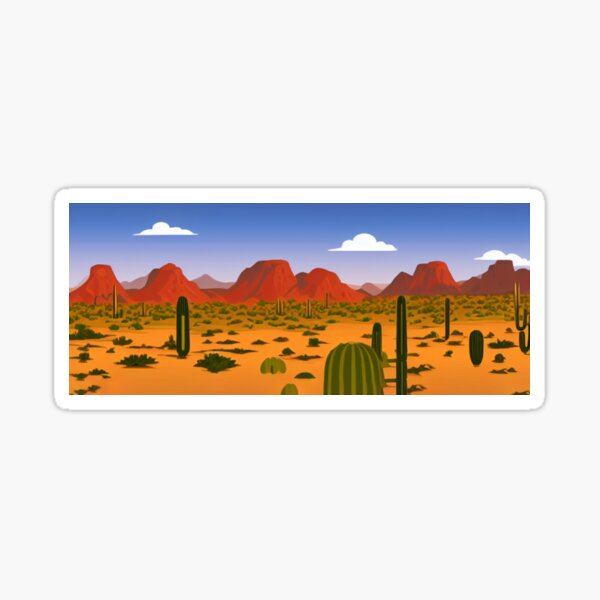 "Arizona Desert" Sticker for Sale by UncannyCanvas | Redbubble