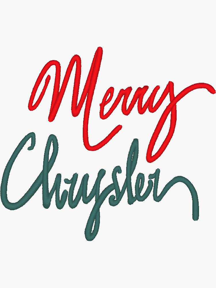 "Merry Chrysler Meme Parody" Sticker for Sale by HansjorBeier | Redbubble