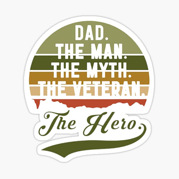 "dad the man" Sticker for Sale by Kaleblanc | Redbubble