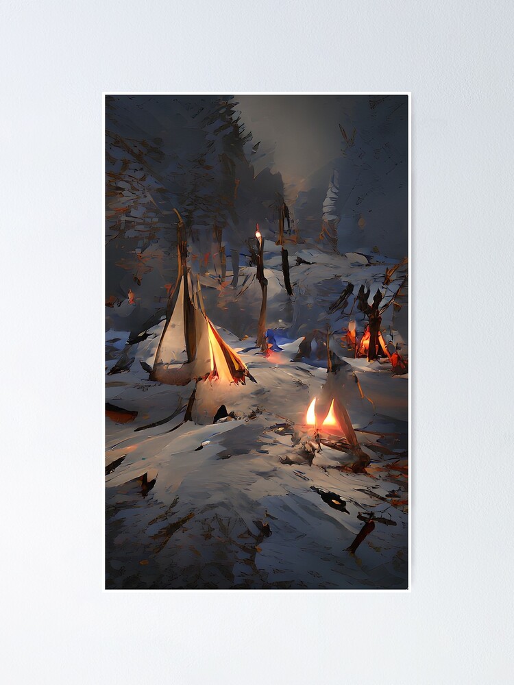 "Native American outpost" Poster for Sale by zorropriest | Redbubble