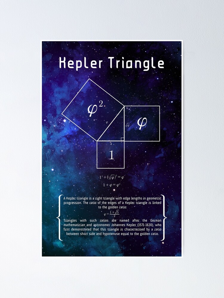 "Kepler Triangle" Poster for Sale by coolmathposters | Redbubble