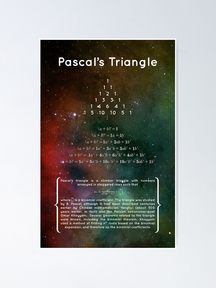 "Pascal's Triangle" Poster for Sale by coolmathposters | Redbubble
