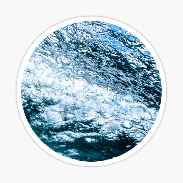 "Ocean Sea waters waves blue" Sticker for Sale by Ancient-Egypt | Redbubble