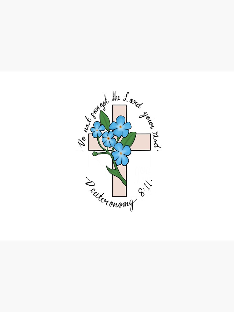 "Alaska Forget-me-not Bible Verse" Sticker for Sale by AKcatholic ...