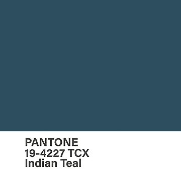 "pantone 19-4227 TCX Indian Teal" Poster for Sale by princessmi-com ...