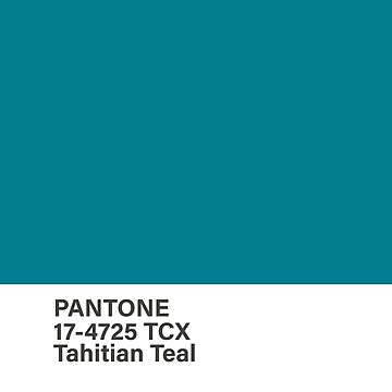 "pantone 17-4725 TCX Tahitian Teal" Art Board Print for Sale by ...
