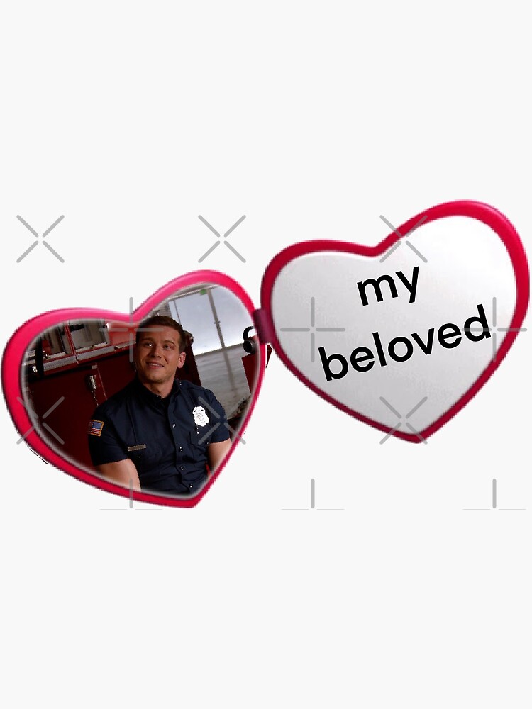 "my beloved evan buckley locket" Sticker for Sale by wondroustime ...