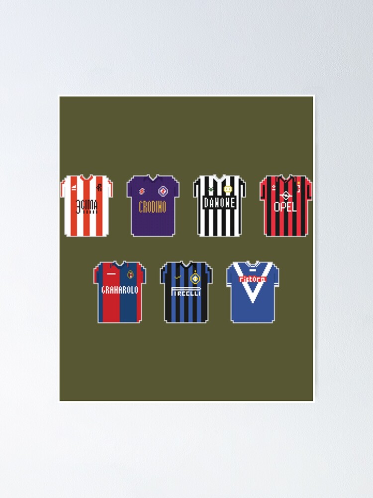 "Roberto Baggio Club Kits Classic" Poster for Sale by Gentile570674 ...