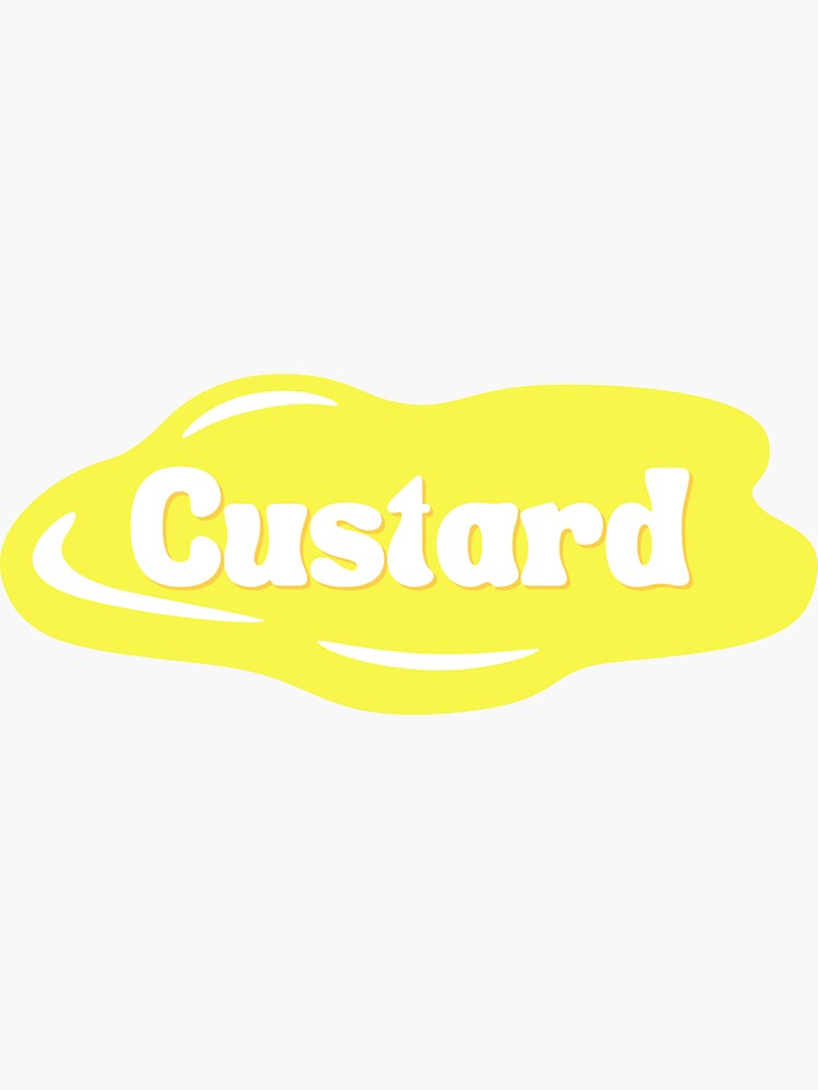"Custard Puddle" Sticker for Sale by CandyCustard | Redbubble