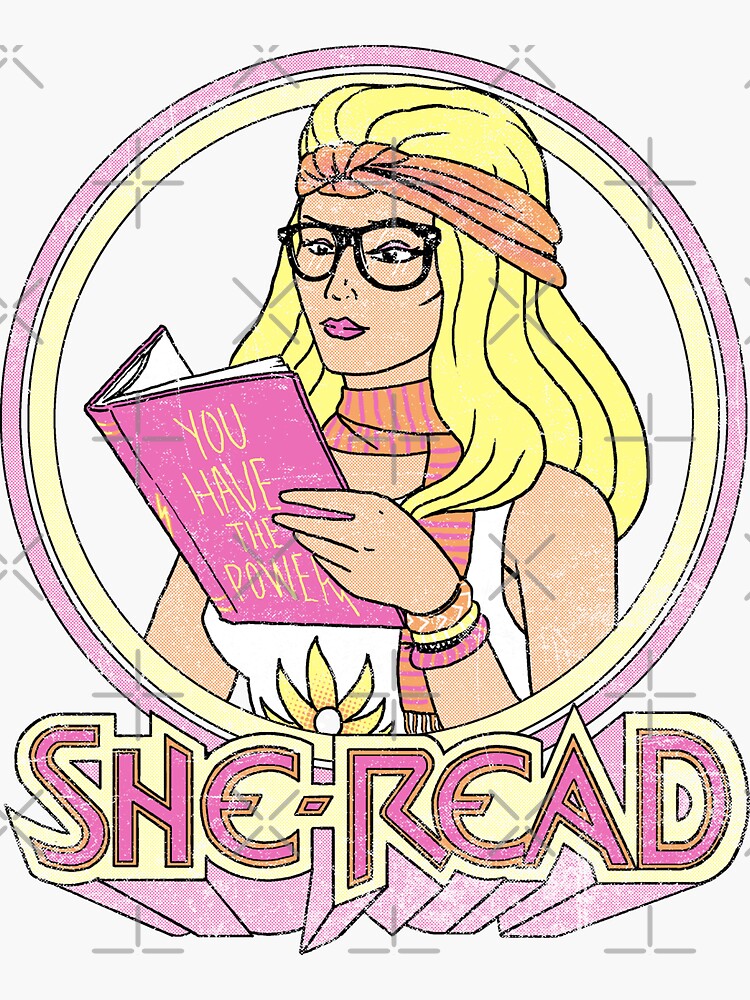 "She-Read" Sticker for Sale by wytrab8 | Redbubble