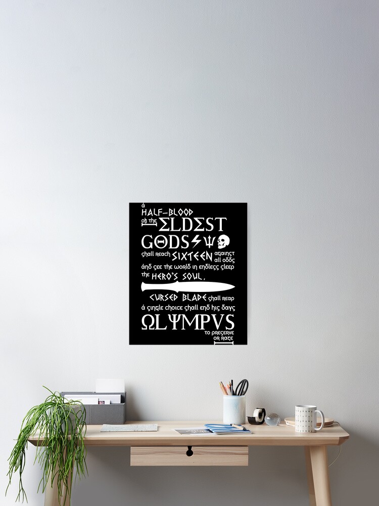 "Percy Jackson The Great Prophecy" Poster for Sale by IsaacLelievre ...