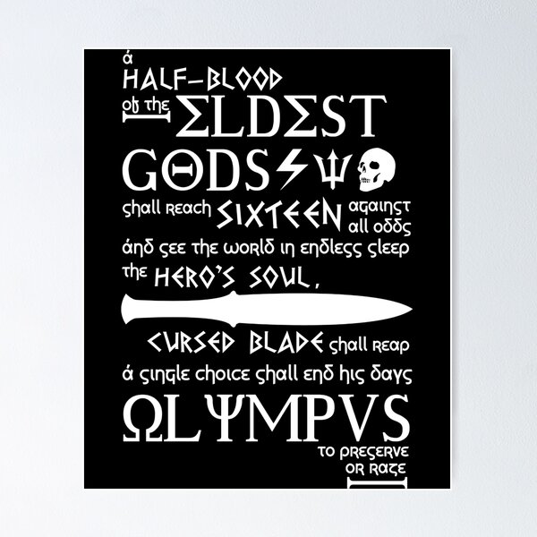 "Percy Jackson The Great Prophecy" Poster for Sale by IsaacLelievre ...