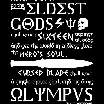 "Percy Jackson The Great Prophecy" Poster for Sale by IsaacLelievre ...