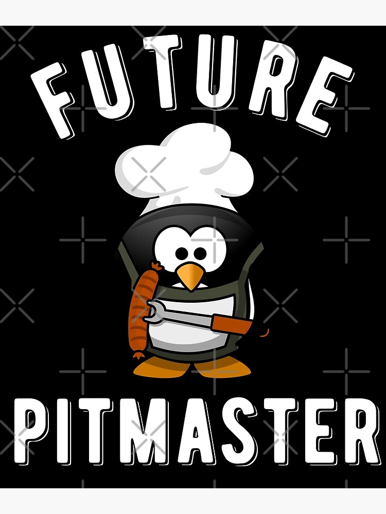 "Future Pitmaster - BBQ Chef" Poster for Sale by VitoTDesign | Redbubble