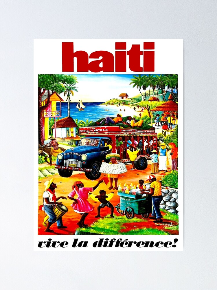 "HAITI : Vintage Travel and Tourism Advertising Print" Poster for Sale ...