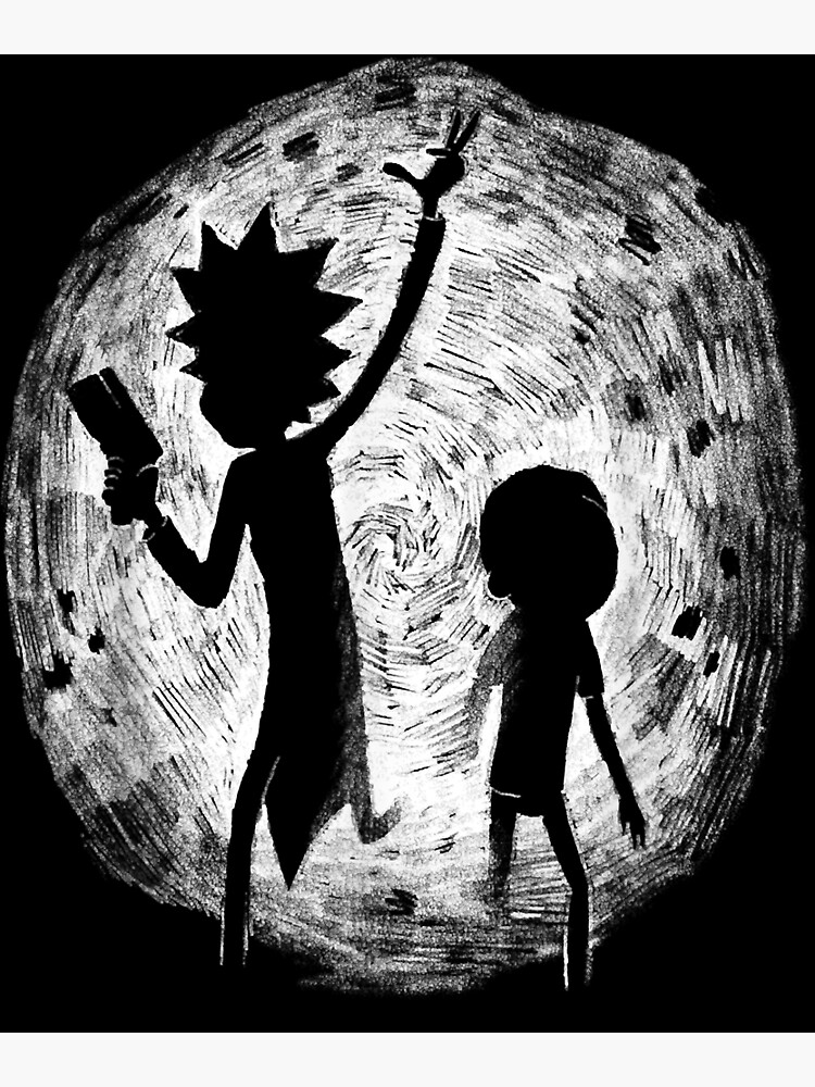 "Rick & Morty Portal Hand Drawing " Art Print for Sale by ...