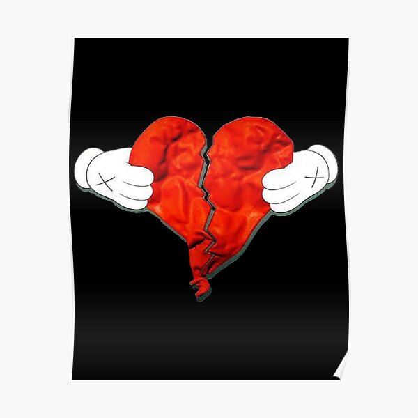 "broken heart" Poster for Sale by AnabelWentworth | Redbubble