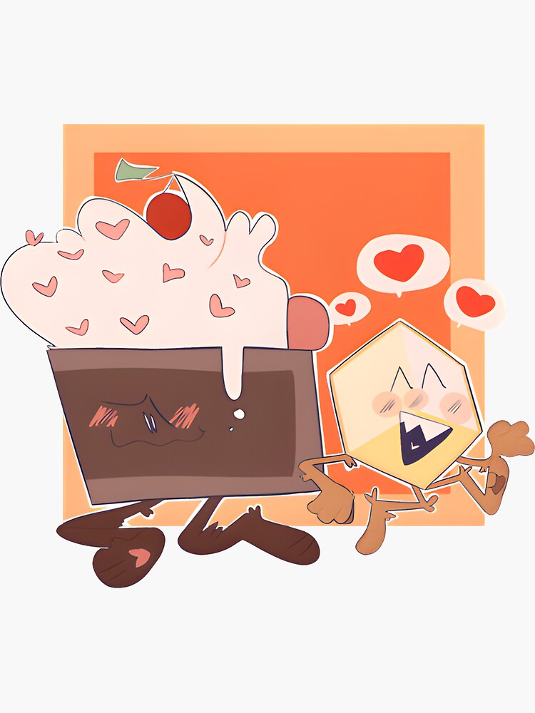 "Losercake Stories - bfb cake" Sticker for Sale by GottliebBode | Redbubble