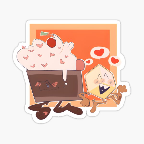 "Losercake Stories - bfb cake" Sticker for Sale by GottliebBode | Redbubble