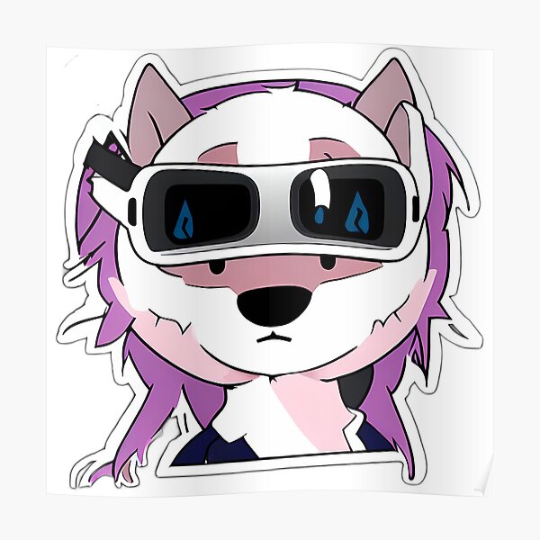 "Pink Fox Zoo Animals in VR Metaverse" Poster for Sale by Digital ...