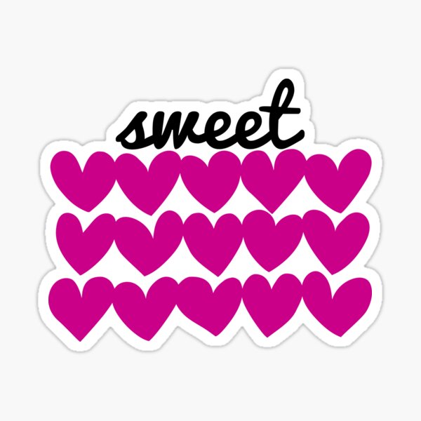 "Good Cheer Sweet Hearts Row" Sticker for Sale by BofGoodCheer | Redbubble